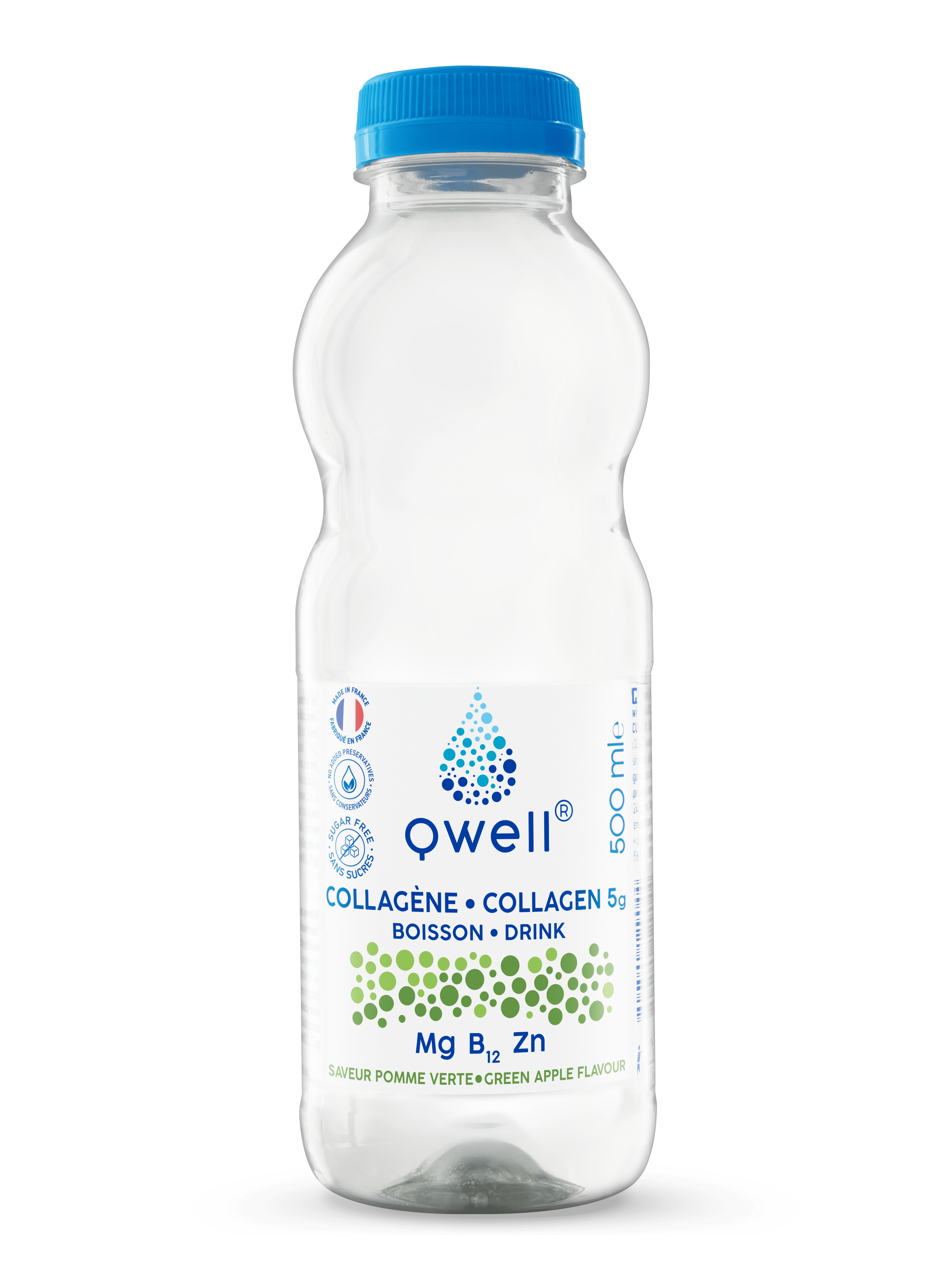 Qwell Green Apple Collagen Water